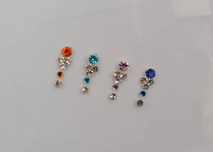 CRYSTAL Fancy Bindi Girls & Ladies Red, Blue, Pink Bindis Price in ...