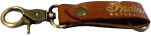 Indian 950056 Motorcycle Keychain Genuine Leather(Desert Tan) Key Chain ...