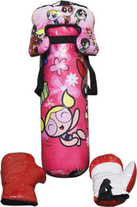 GLS Kids (4 Yrs - 10 Yrs) PowerPuff Girls Boxing Kit - 1 Punching Bag 1 ...