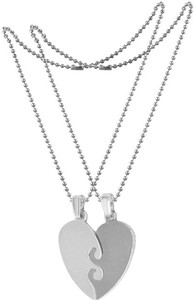 Men Style Valentine Gift Couple Heart Joining Locket Stainless Steel ...