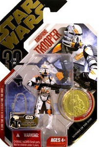 STAR WARS Airborne Trooper Gold Coin Galactic Hunt Chase Figure ...