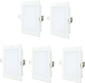 PHILIPS 10w square yellow 2700k led ceiling panel pack of-05 ...