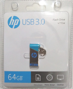 HP V715W 64 GB Pen Drive Compatible with Netbook, Desktop Computer ...