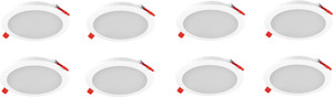 HAVELLS trim 15w round yellow led ceiling panel pack of-08 Recessed ...