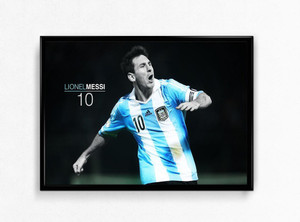 Lioel Messi Matte Poster, 12x18 inches Matte Print [HD Bright Art Print ...
