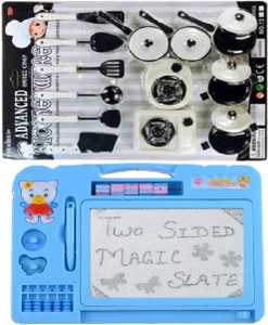 NEW PINCH Kitchen Play Set with drawing Double Side Magic Slate Price ...