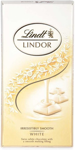 LINDT Lindor Irresistibly Smooth White Chocolate, 100g Bars Price in ...