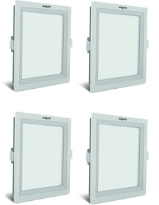 Wipro wave 3w square yellow led ceiling panel pack of-04 Downlighter ...