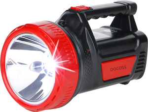 DOCOSS Red Rechargeable 25w Led Torch Light Laser Waterproof Long Range ...