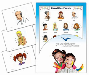 Yo Yee Education Describing People Flash Cards In English - Vocabulary ...