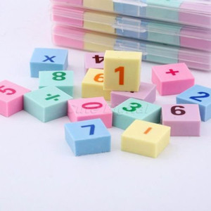 cutedigital Set Of 15Pcs Numbers Mathematical Eraser Rubber Pencil ...