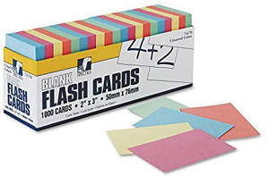 School Specialty Blank Flash Card Dispenser Box Card Size 2'' X 3 ...
