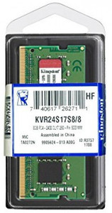 KINGSTON VALUE DDR4 8 GB Laptop 8 GB 2400 MHz DDR4 SO-DIMM (KVR24S8/8 ...