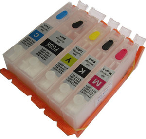 MAX PGI-770 PGBK CLI-771 refillable ink cartridge permanent chip 5 ...