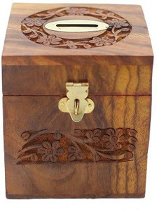 Amaze Shoppee Wooden Coin Bank / Piggy Bank / Money Box Coin Bank Price ...