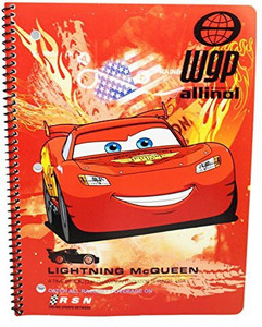 PIXAR Disney 'S Cars Lightning Mcqueen Wgp Spiral Notebook (50 Sheets ...