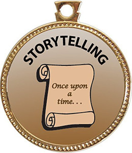 Keepsake Awards Storytelling Award, 1 Inch Dia Gold Medal "Special ...