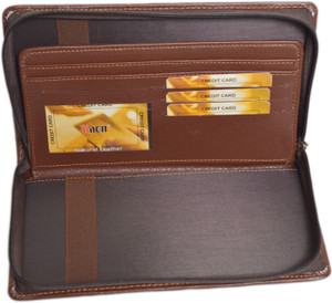 KNOTT Multiple Cheque Book Holder Brown-11 - Price in India | Flipkart.com