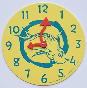 Dr. Seuss Dr. One Fish, Two Fish Foam Learning Clock - Yellow Price in ...