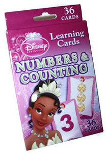 Generic Disney Princess Numbers And Counting Learning/Flash Cards (Dark ...
