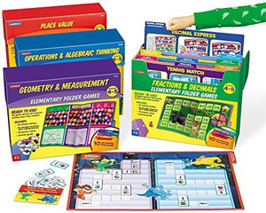 Generic Lakeshore Math File Folder Game Libraries - Gr. 4-5 - Complete ...