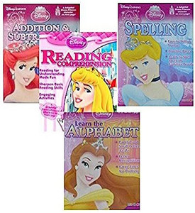 Generic Disney Princess Activity Workbooks - Set Of 4 - Preschool Pre-K ...