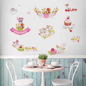 Ampire 140 cm Wall Stickers Kitchen Cup Cakes Refrigerator Fridge ...