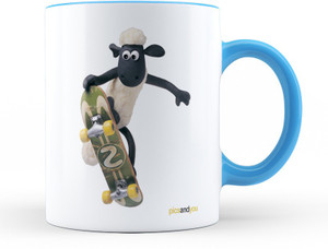 Pics And You Blue Coloured Cartoon Themed 233 Shaun The Sheep (Ceramic ...