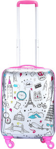 Genie Selina Cabin Suitcase 4 Wheels - 22 inch Silver - Price in India ...