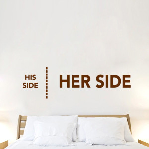 STICKER STUDIO 30 cm Wall Sticker (Her side,Surface Covering Area - 30 ...