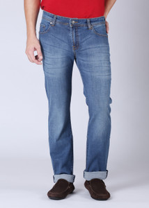 MOUSTACHE Slim Men Blue Jeans - Buy Blue MOUSTACHE Slim Men Blue Jeans ...