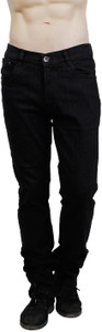 FLU Regular Men Black Jeans - Buy Black FLU Regular Men Black Jeans ...