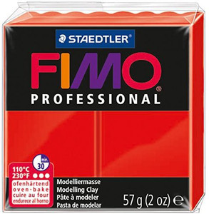 STAEDTLER Fimo Professional Soft Polymer Clay 2Oz - Red - Fimo ...