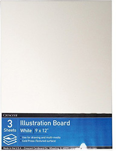 Crescent Cardboard Illustration Board Value Pack 3 Per Package - 9"X12 ...
