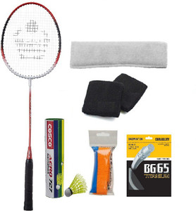 COSCO Combo of Seven - One 'Cb 88' Badminton Racket (Half Cover), one ...
