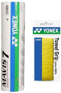 YONEX Combo of two- One '7' Nylon Shuttle cock (Pack of 6) and One ...