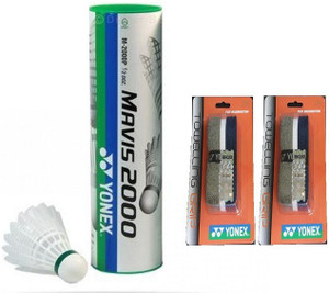 YONEX Combo of Three- One 'Mavis -2000' Nylon Shuttle cock (Pack of 6 ...