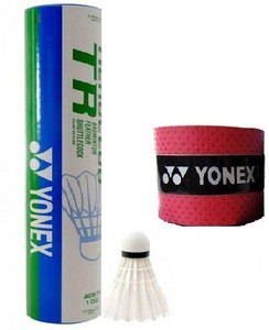 YONEX Combo of Two, 'Aeroclub TR feather shuttle cock (Pack of 12) and ...