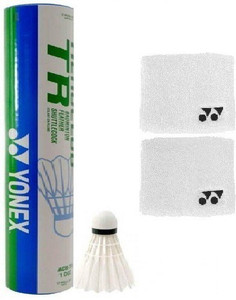 YONEX Combo of Two- One 'Aeroclub TR' feather shuttle cock (Pack of 12 ...