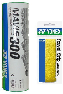 YONEX Combo of two- One Nylon Shuttle cock (Pack of 6) and One ...
