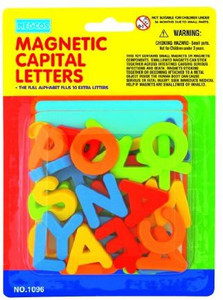 Generic Megcos Magnetic Capital Letters In A Blister Card, 36-Piece ...