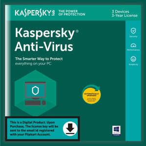 Kaspersky 3 User PC 3 Years Anti-virus Compatible with Windows (Email ...