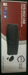 SYSTECH sys-902 USB Wired USB Standard Multi-device Keyboard Compatible ...