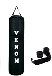 VENOM 2.0 Feet Long, CANVAS, Black Color, Unfilled with Hanging Chain ...