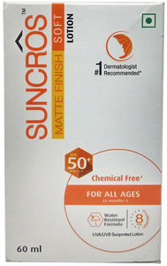 Suncros Sunscreen - SPF 50 PA+++ matte finish soft - Price in India ...