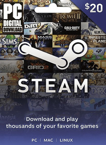 Steam Gift Card 20 USD for PC Price in India - Buy Steam Gift Card 20 ...