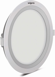 Wipro Garnet 6W Wave Slim Round Panel 4000K Recessed Ceiling Light ...