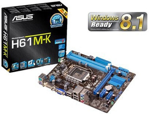 ASUS H61 with Dual Core Ram 4Gb Kit LGA 1155Socket ATX Intel H61 ...