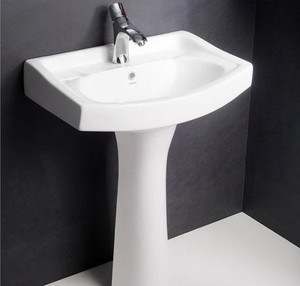 Hindware Full Pedesatal Wash Basin Complete Set Standard 10001 (63X45 ...