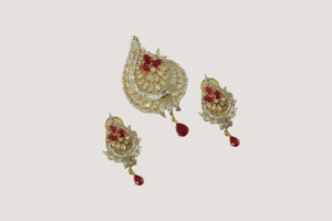 BGS Alloy Red, White Jewellery Set Price in India - Buy BGS Alloy Red ...